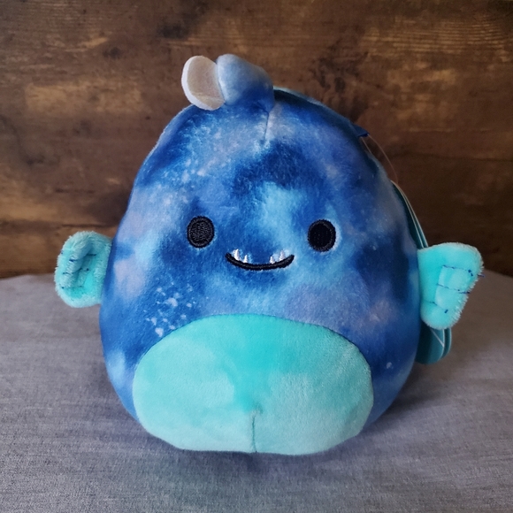 Kellytoy | Toys | Squishmallows Deezo Angler Fish With Light Horn Blue ...